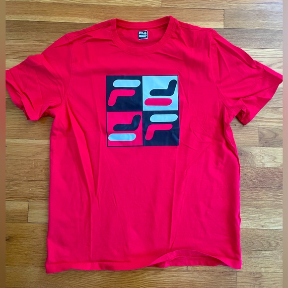 Fila | Shirts | Fila Logos Tee Shirt | Poshmark